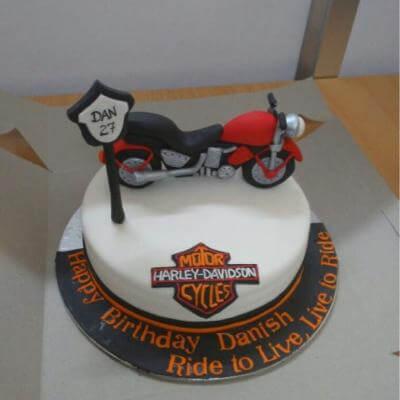 Harley rider cake in Rajkot (1.5 kg) - CakeStudio